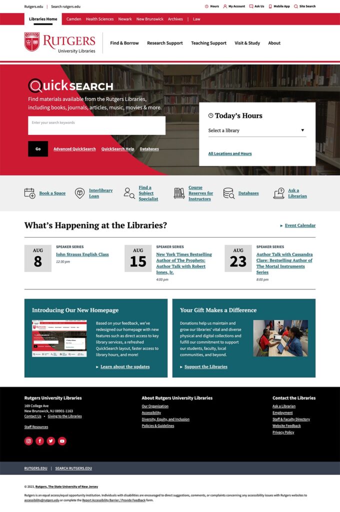 Rutgers University Libraries - NewCity